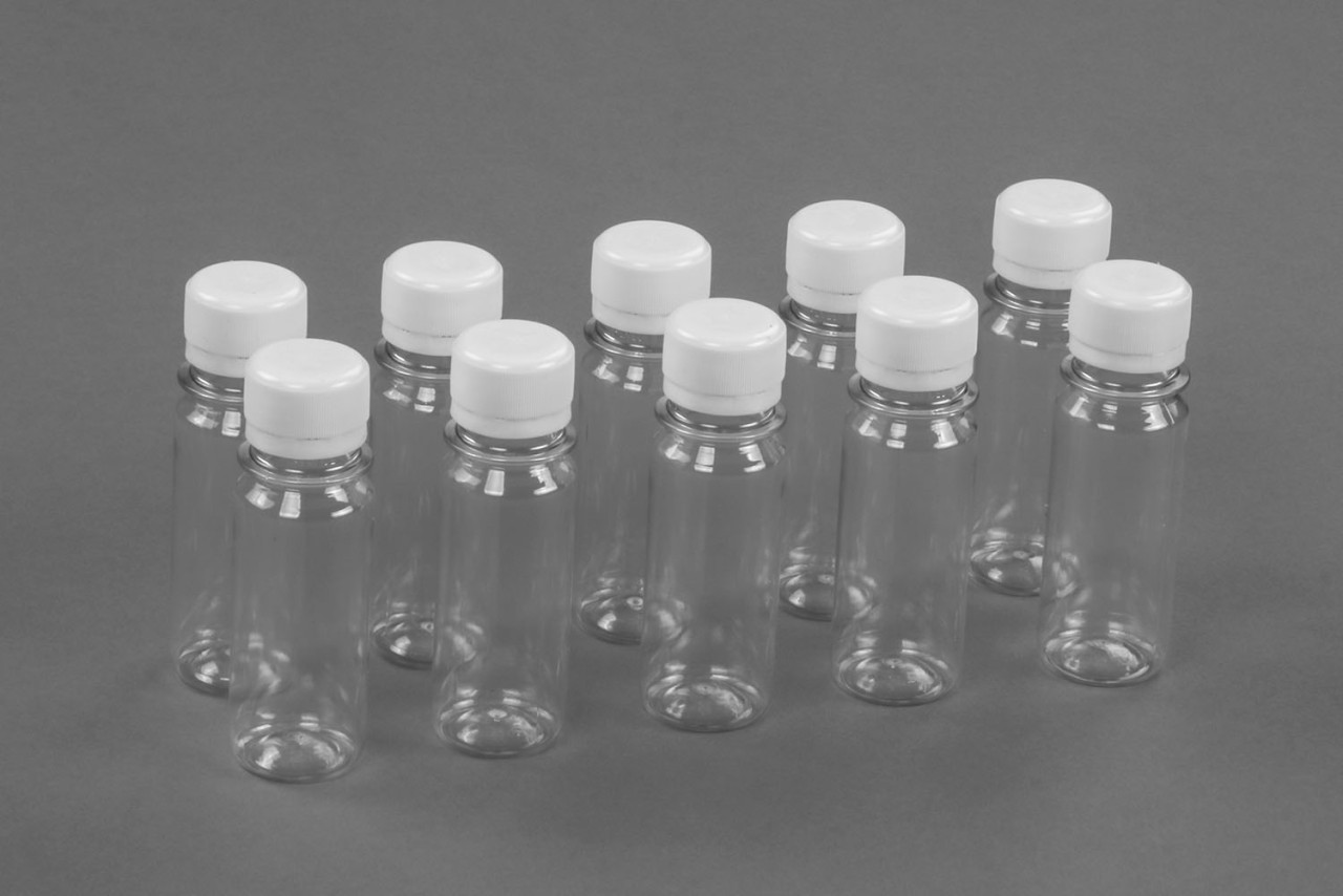 PETling inkl. Schraubverschluss weiß, 60ml - 10er-Pack